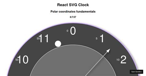 React Svg Clock Codesandbox