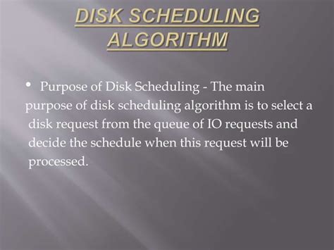 Disk Scheduling Algorithm In Operating System PPTX Operating Systems Computer Software And