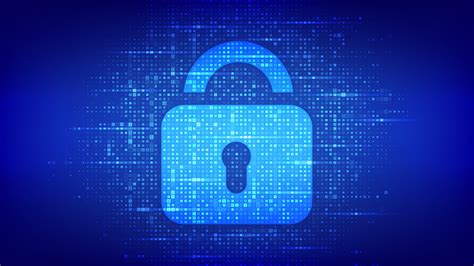 Lock Cyber Security Padlock With Keyhole Icon Made With Binary Code Protect And Security Or