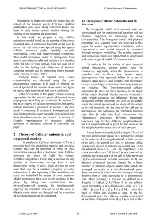 Tsunami Wave Simulation Models Based On Hexagonal Cellular Automata PDF
