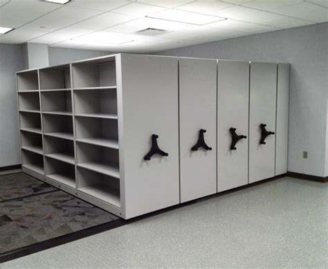 Compact Shelving Moveable Aisle Racks Rolling Storage Shelves On Tracks ASA Group