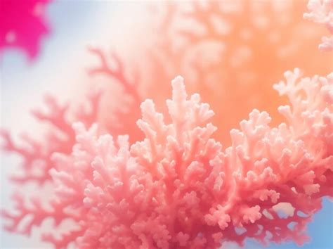 Premium Ai Image Coral Radiance Abstract Color Gradient Vignette