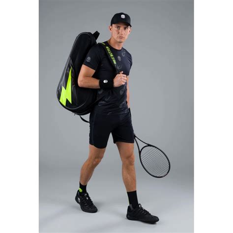 Camiseta Hydrogen Flames Tech Tee 007 Black Man Tennis Diseño En Llamas Zona De Padel