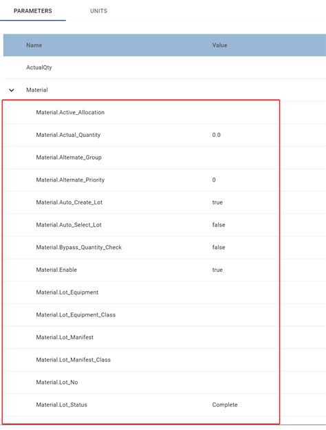 Get Sub Properties Of Recipe Parameters 3rd Party Modules Inductive