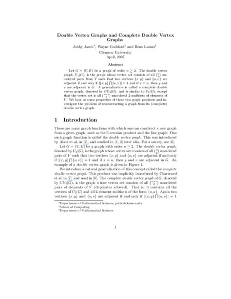 pdf double vertex graphs and complete double vertex graphs
