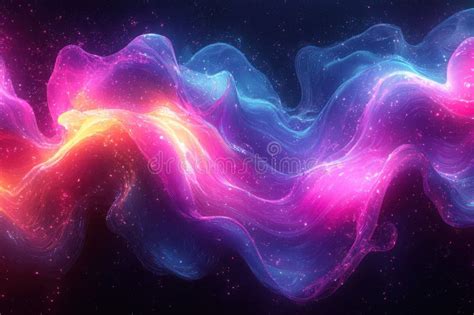 Vibrant Liquid Light Waves Undulating In Colorful Patterns Create Mesmerizing Visual Experience