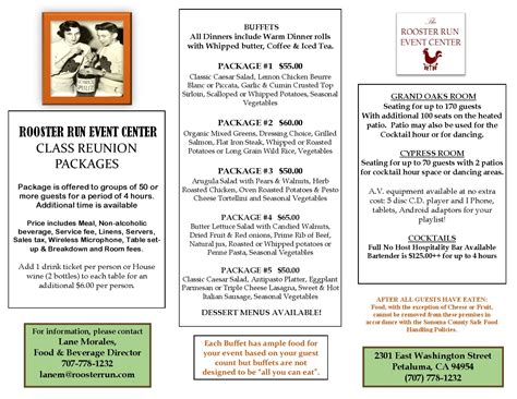 Event Center Rooster Run