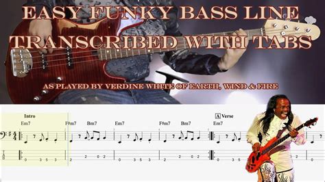 Earth Wind And Fire Lets Groove Bass Cover With Tabs And Sheet
