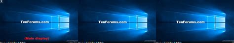 Enable Or Disable Show Taskbar On All Displays In Windows 10 Tutorials