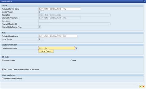 Building Odata Services 14 Service Generators Search Help Discovering Abap