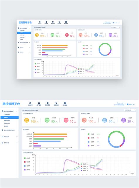 Ui Design Hospital Management Platform Big Data Web Interface Template Image Picture Free