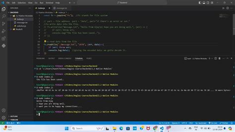 native node modules file system module youtube