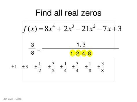 Ppt Finding Zeros Of Polynomials Powerpoint Presentation Free