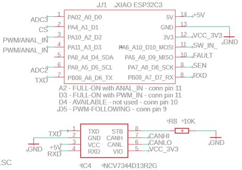 Xiao Esp32s3 Twai Canbus Without Xiao Can Bus Expansion Board