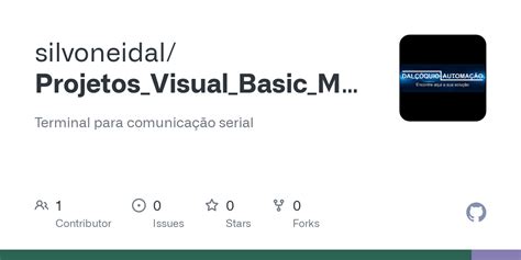 GitHub silvoneidal Projetos Visual Basic Monitor Serial v Terminal para comunicação serial