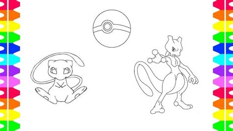 Mew And Mewtwo Drawing