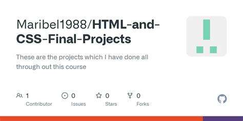 Github Maribel1988html And Css Final Projects These Are The Projects Which I Have Done All