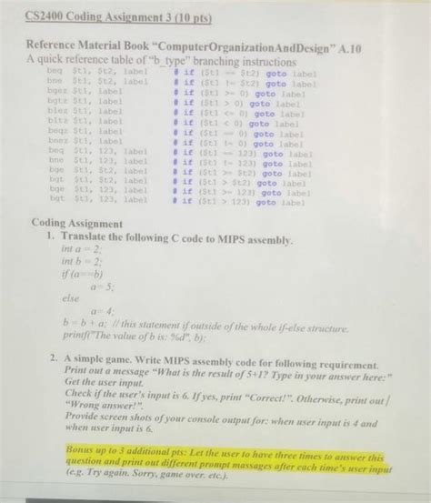 Solved Cs2400 Coding Assignment 3 10 Pts Reference