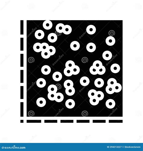 Data Clustering Database Glyph Icon Vector Illustration Stock Vector