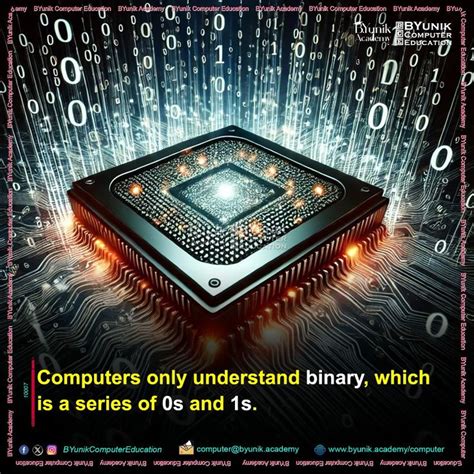 Computers Only Understand Binary—a Series Of 0s And 1s Computer Education Binary Understanding