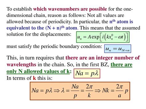 Ppt Normal Modes Of Vibration One Dimensional Model 1 The