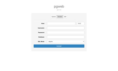 Postgres Gui Pgweb Irori