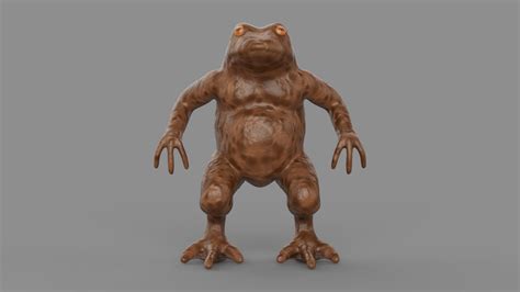 3d Model Ogama Yokai Vr Ar Low Poly Cgtrader