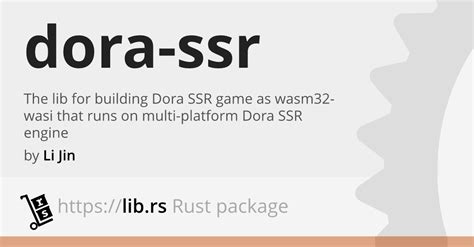 dora ssr — rust game dev lib rs