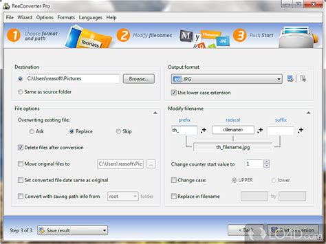 Reaconverter Screenshots