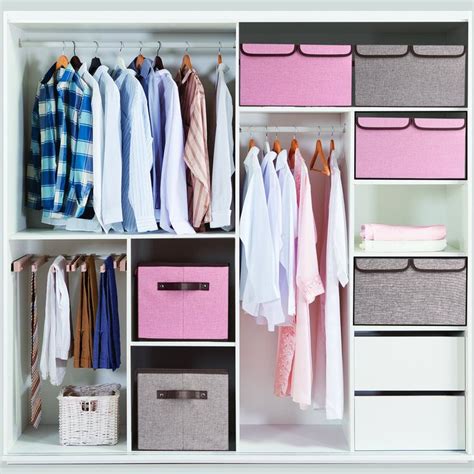 Senbowe Larger Storage Cubes [4 Pack] Linen Fabric Foldable Collapsible Storage Cube Bin