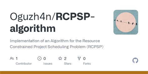 Github Oguzh4nrcpsp Algorithm Implementation Of An Algorithm For The Resource Constrained