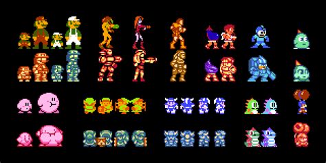 Nintendo Pixel Characters