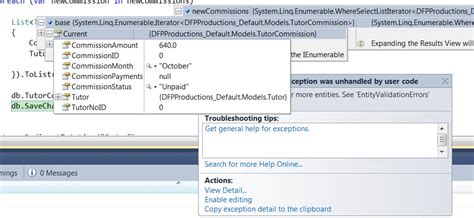C Validation Failed For One Or More Entities SaveChanges EF Stack Overflow