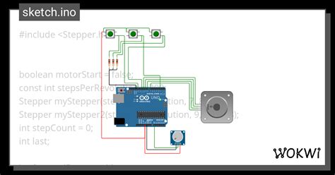 H7 T1 Stepmotor Forwback Potent Wokwi Esp32 Stm32 Arduino Simulator