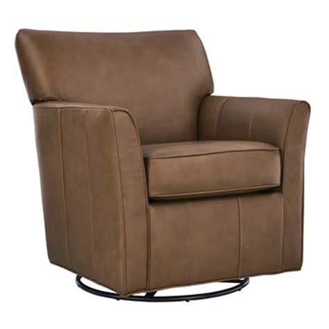 Braydunn Swivel Glider Accent Chair Caramel Furniture Warehouse Ohio