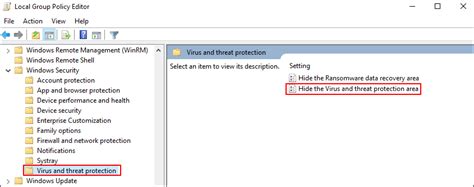 How To Hide The Virus And Threat Protection Area In Windows 10 Saint