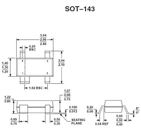 SOT143 TO253 SMD封装尺寸图