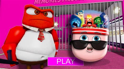 ПОБЕГ ОТ ГНЕВА ИЗ МУЛЬТФИЛЬМА ГОЛОВОЛОМКА 2 БАРРИ В РОБЛОКС Youtube