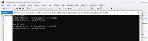 C Function Parameter Variable Scope And Main Function Or Method