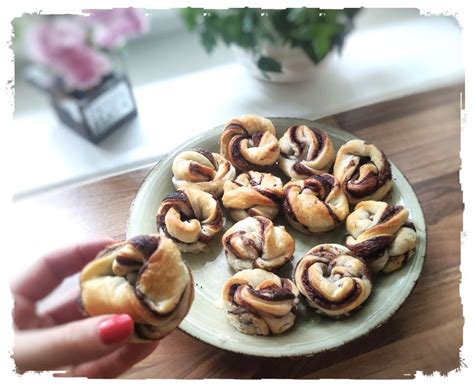 Blätterteig Nutella Knöpfe Ideenteufel