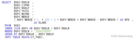 SAP ABAP SELECT语法SQL语法详解 sap select CSDN博客