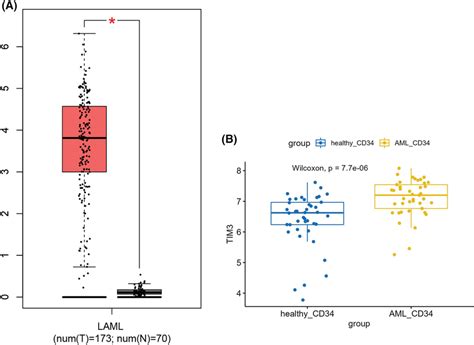 Comparison Of Tim‐3 Expression Between Aml And Healthy Donors Compare Download Scientific