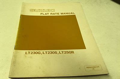 1985 Suzuki Lt230g 230s 250r Motorcycle Flat Rate Manual Ebay Australia