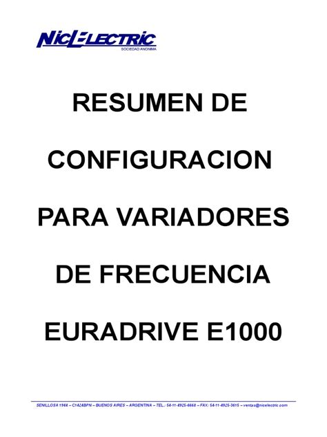 Manual E1000 Resumen En Castellano Pdf Pdf