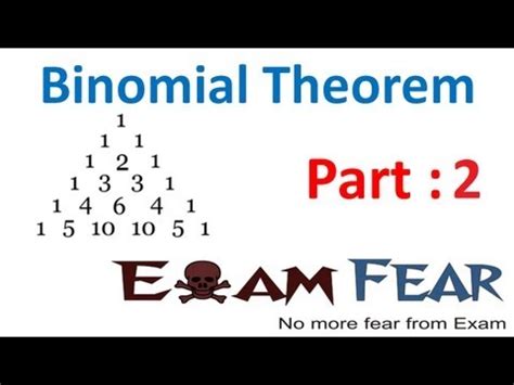 Proof Binomial Theorem By Induction Part Binomial Theorem Mathematics Class Video