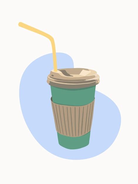 Premium Vector Vector Isolated Illustration Of A Takeaway Cup Of Coffee