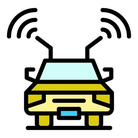 Premium Vector Autonomous Vehicle Icon Outline Autonomous Vehicle