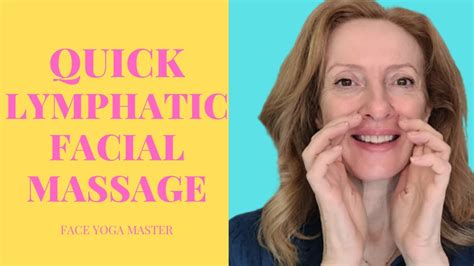 Quick Lymphatic Facial Massage Youtube