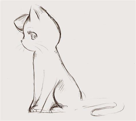 Cartoon Cat Side View