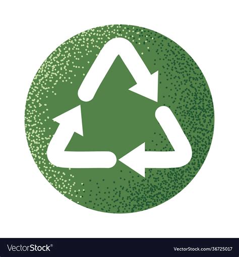 Green Recycle Symbol Royalty Free Vector Image